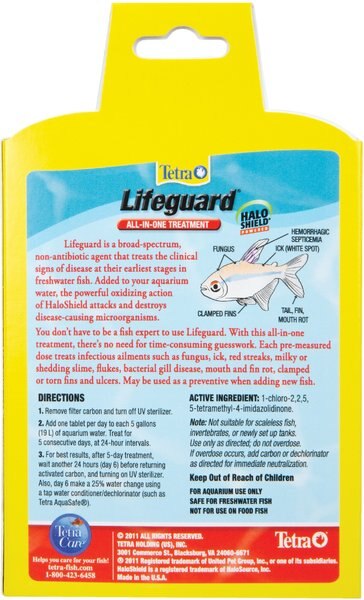 TETRA Lifeguard All-in-One Bacterial & Fungus Treatment, 32 count ...