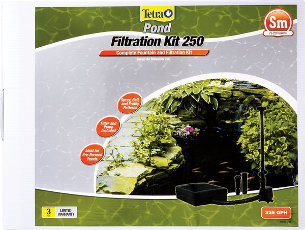 Discontinued - TETRA Pond Filtration Fountain Kit with Flat Box Filter ...