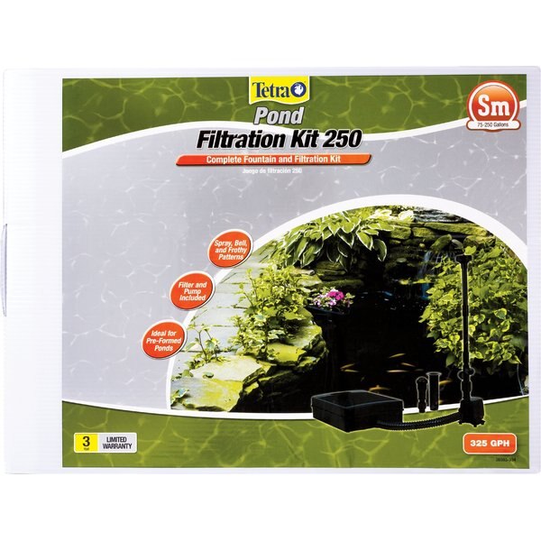 Discontinued - TETRA Pond Filtration Fountain Kit with Flat Box Filter ...