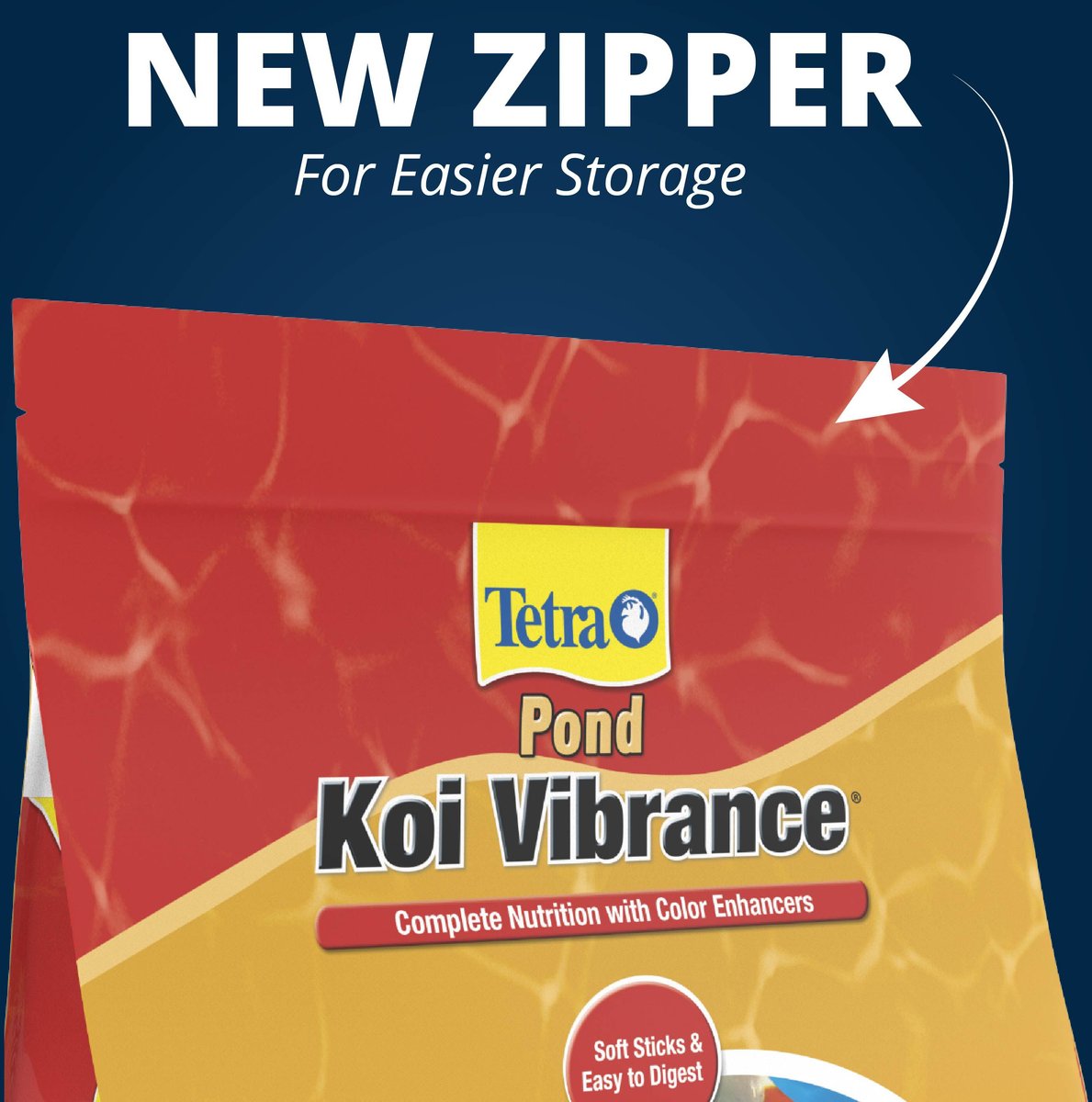 TETRA Pond Koi Vibrance Color Enhancing Sticks Koi & Goldfish Food, 1. ...