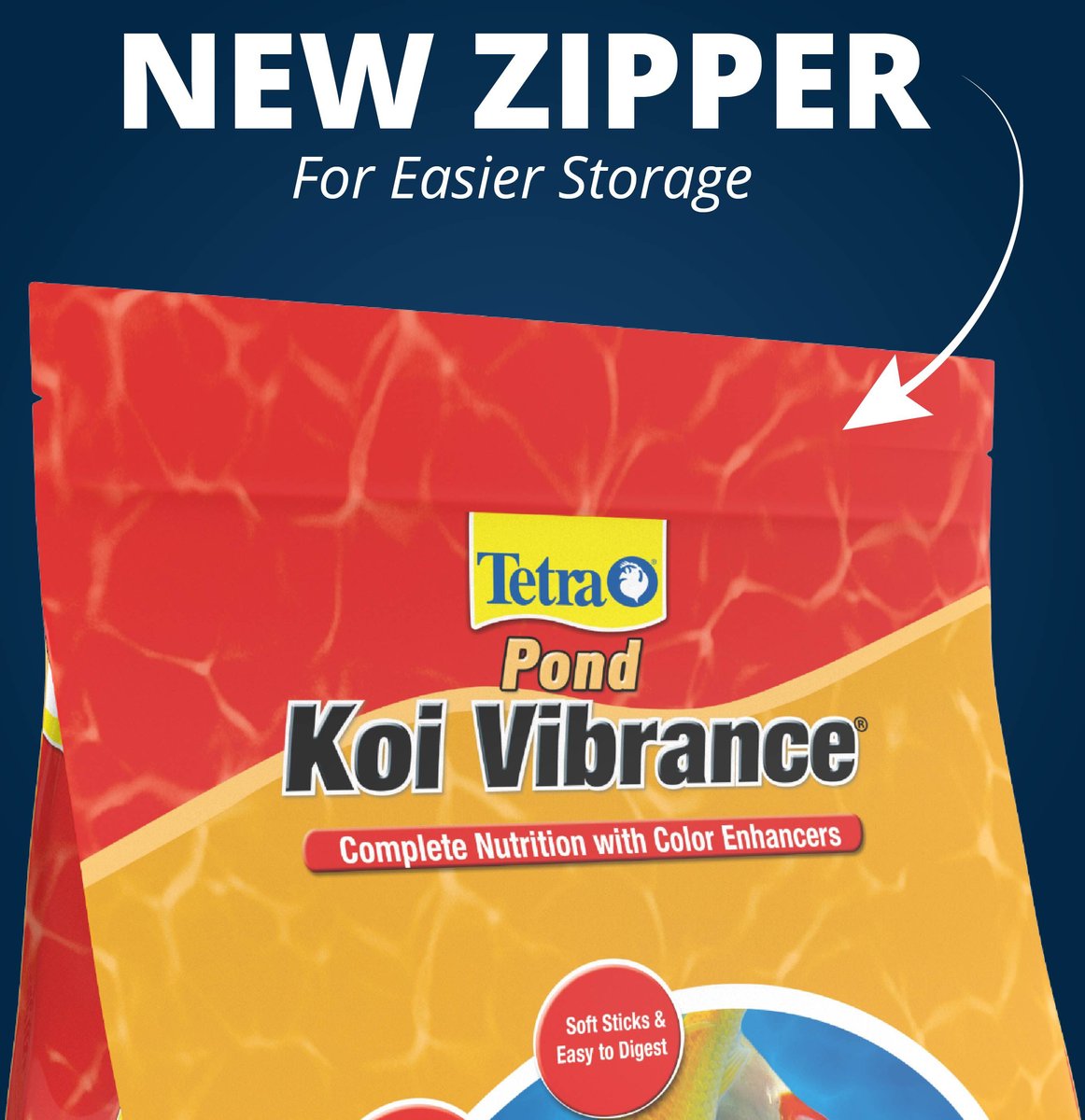 TETRA Pond Koi Vibrance Color Enhancing Sticks Koi & Goldfish Food, 2. ...