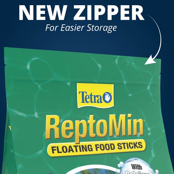 TETRA ReptoMin Floating Sticks Turtle & Amphibian Food, 2.64-lb bucket ...