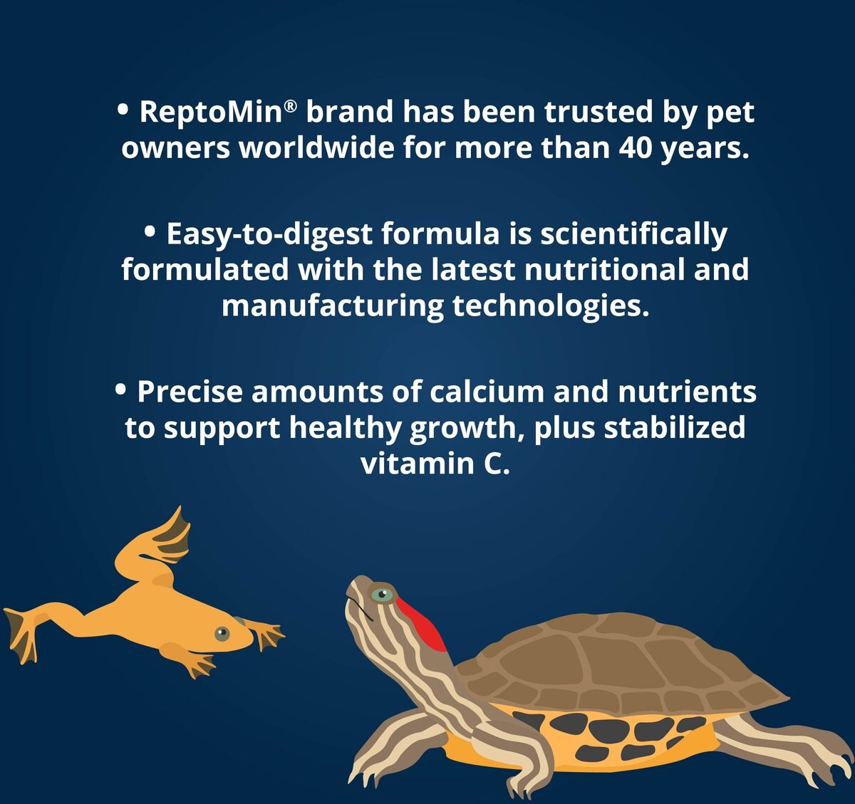 TETRA ReptoMin Floating Sticks Turtle & Amphibian Food, 2.64-lb bucket ...