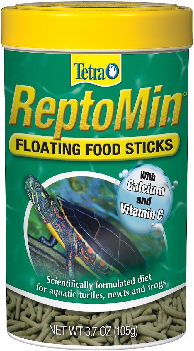 TETRA ReptoMin Floating Sticks Turtle & Amphibian Food, 3.7-oz jar ...