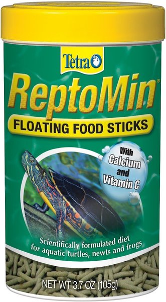 TETRA ReptoMin Floating Sticks Turtle & Amphibian Food, 3.7-oz jar ...
