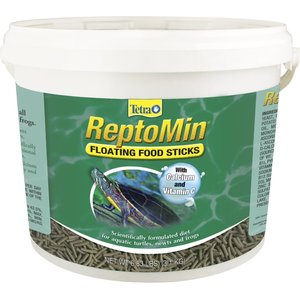 TETRA ReptoMin Floating Sticks Turtle & Amphibian Food, 6.83-lb bucket ...