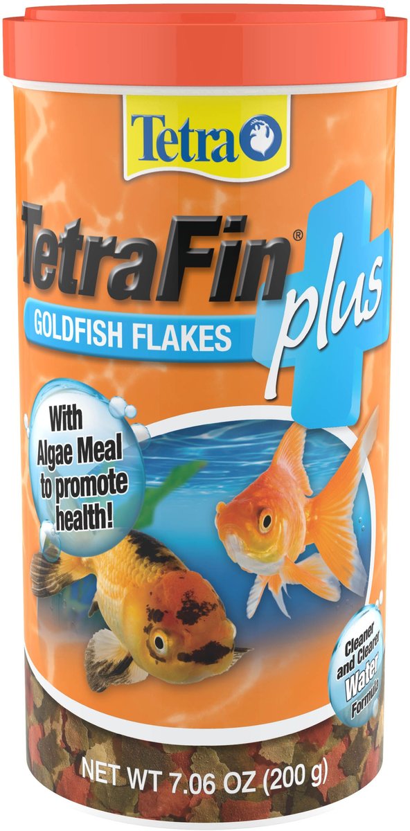TETRA TetraFin Plus Goldfish Flakes Fish Food, 7.06-oz jar - Chewy.com
