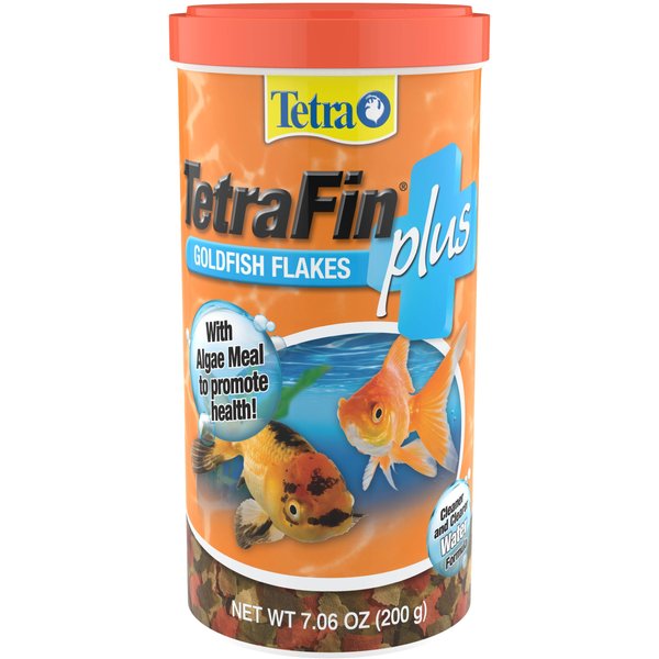 TETRA TetraFin Plus Goldfish Flakes Fish Food, 7.06-oz jar - Chewy.com