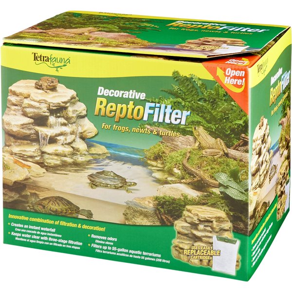 TETRAFAUNA Decorative ReptoFilter for Frogs, Newts & Turtles, 55-gal ...