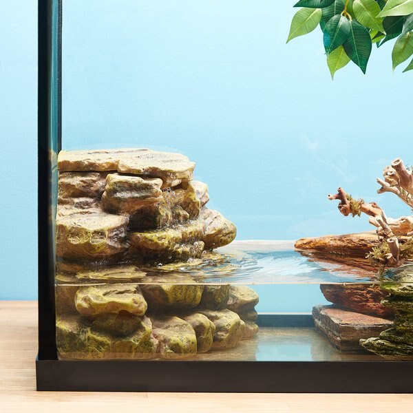 TETRAFAUNA Decorative ReptoFilter for Frogs, Newts & Turtles, 55-gal ...