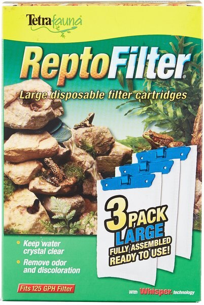 TETRAFAUNA ReptoFilter Cartridges Replacements, 9 Count, Large, 125 GPH ...