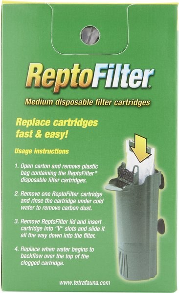 TETRAFAUNA ReptoFilter Cartridges Replacements, 9 Count, Large, 125 GPH ...