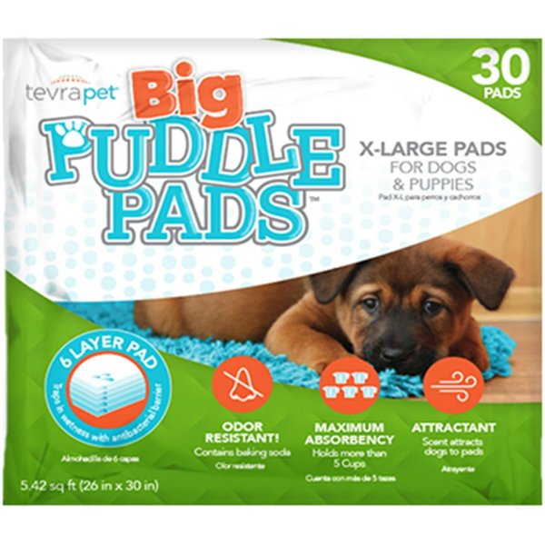 TEVRAPET Puddle Dog Potty Pads, XX-Large, 30 count - Chewy.com
