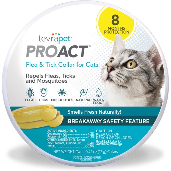 TEVRAPET ProAct Flea & Tick Cat Collars, 2 count - Chewy.com