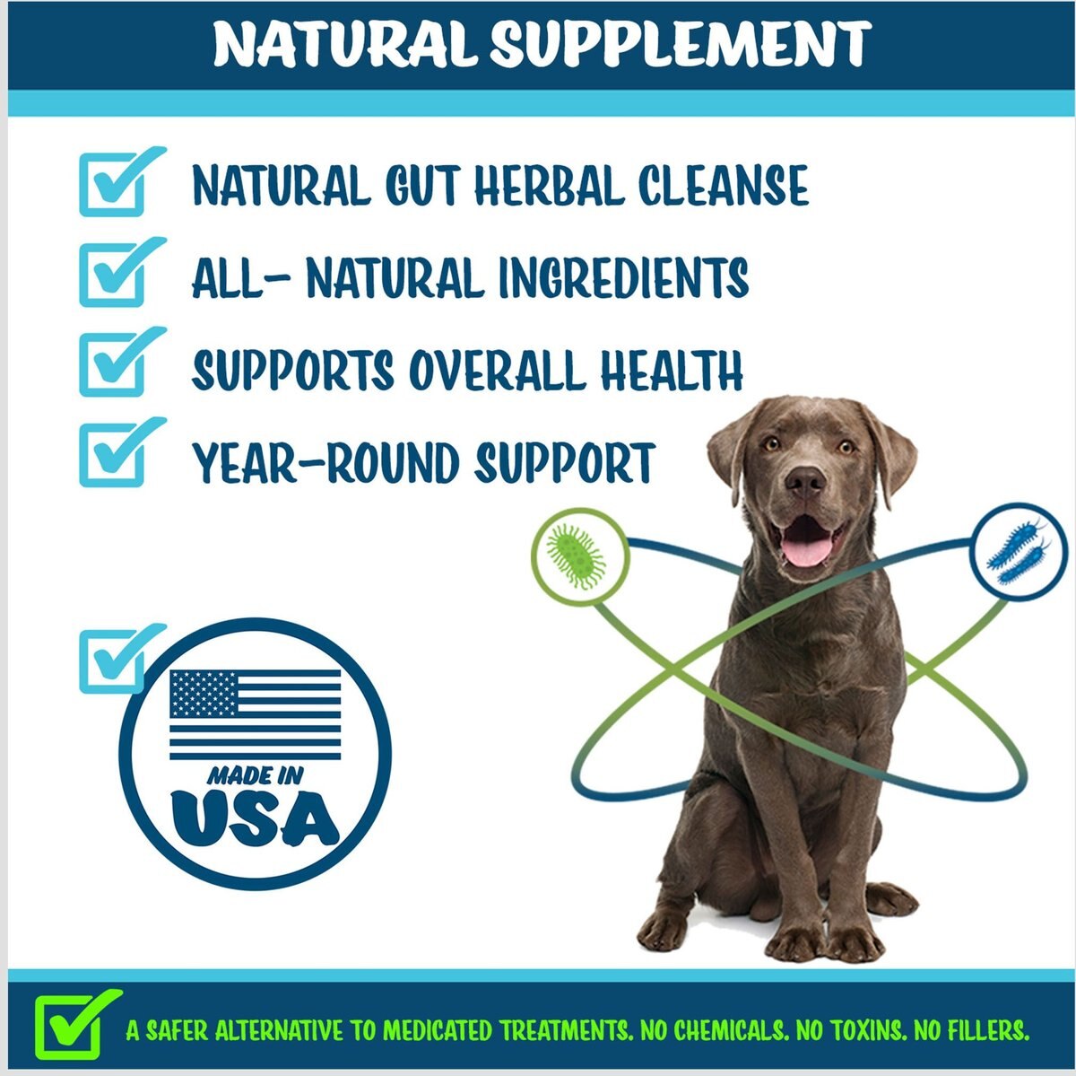 TEXAS PET COMPANY Worm Defender Soft Chews Supplement, 120 count ...