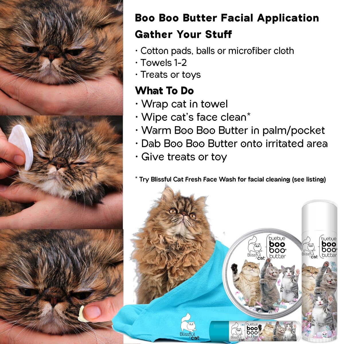 THE BLISSFUL DOG Boo Boo Cat Paw Cream, 0.50-fl oz tube - Chewy.com