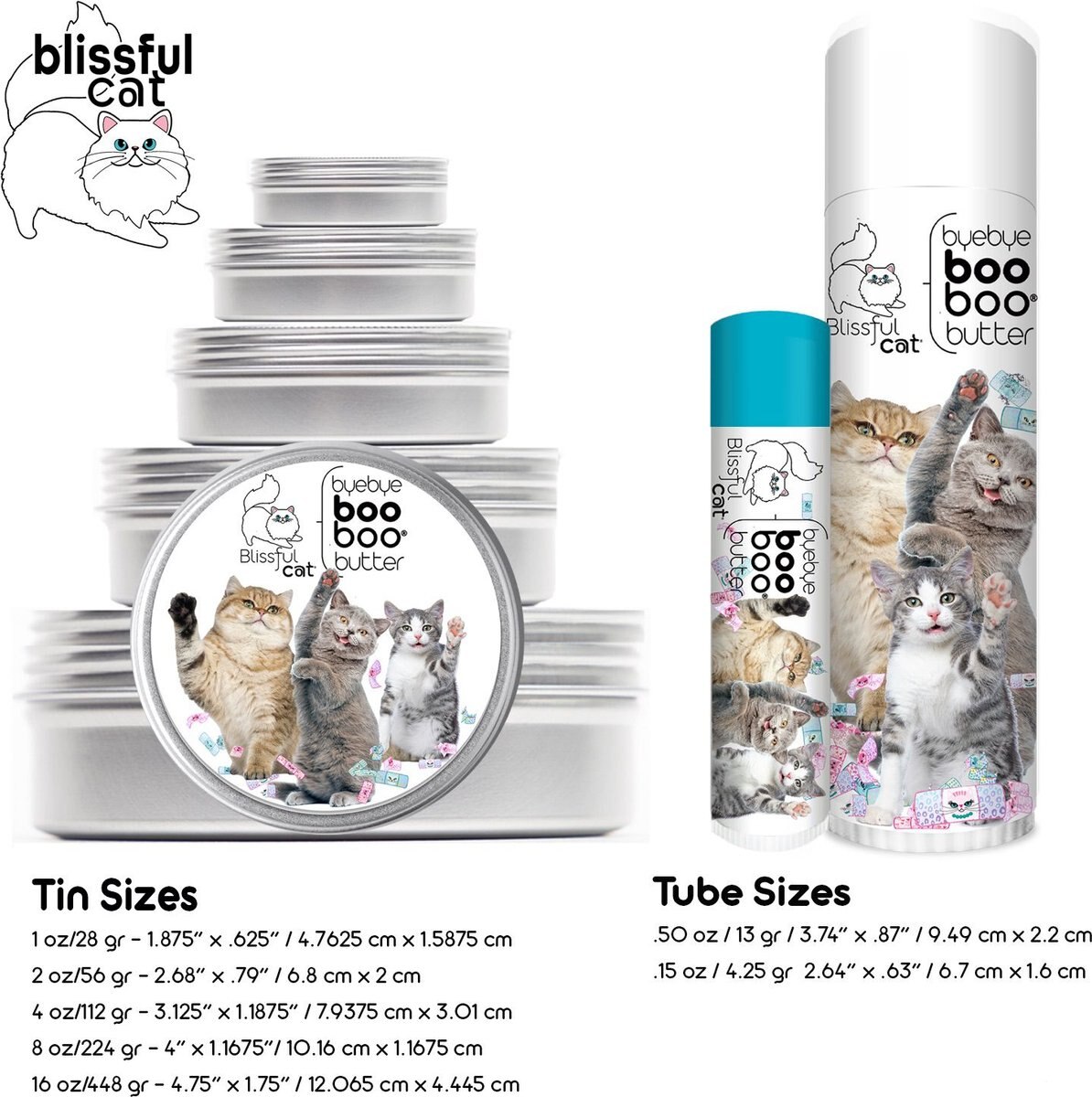 THE BLISSFUL DOG Boo Boo Cat Paw Cream, 1-fl oz tin - Chewy.com