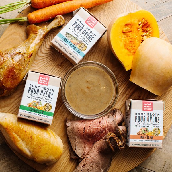 THE HONEST KITCHEN Bone Broth POUR OVERS Beef Stew Wet Dog Food Topper ...
