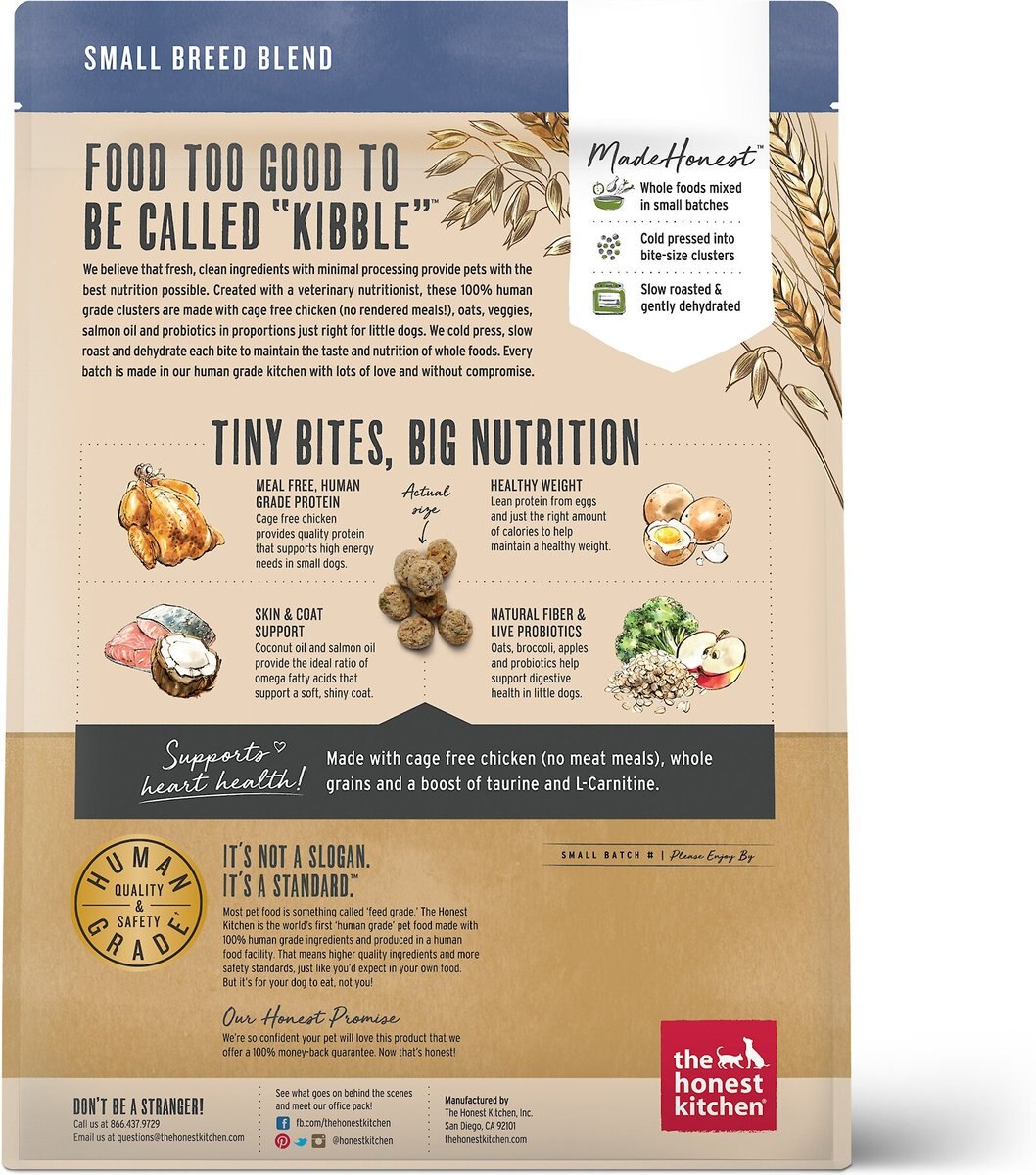 THE HONEST KITCHEN Food Clusters Whole Grain Chicken & Oat Recipe Small ...