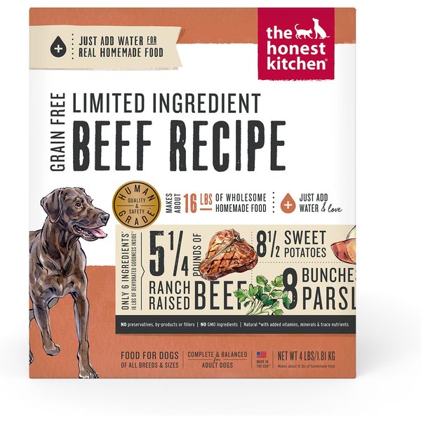 THE HONEST KITCHEN Limited Ingredient Diet Beef Recipe Grain-Free ...