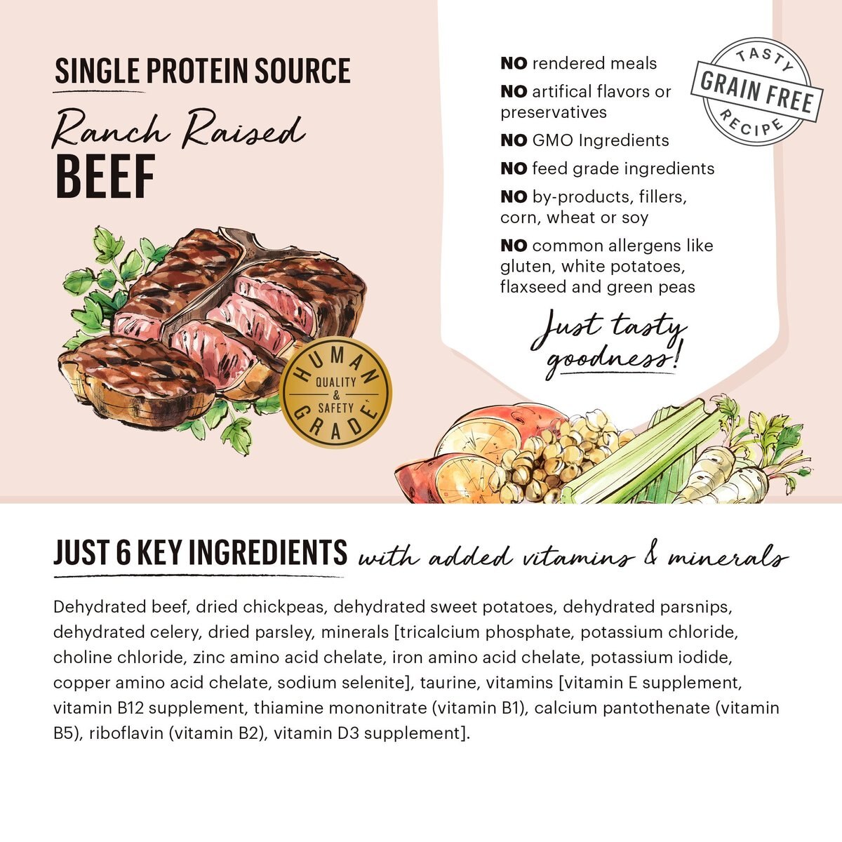 THE HONEST KITCHEN Limited Ingredient Diet Beef Recipe Grain-Free ...