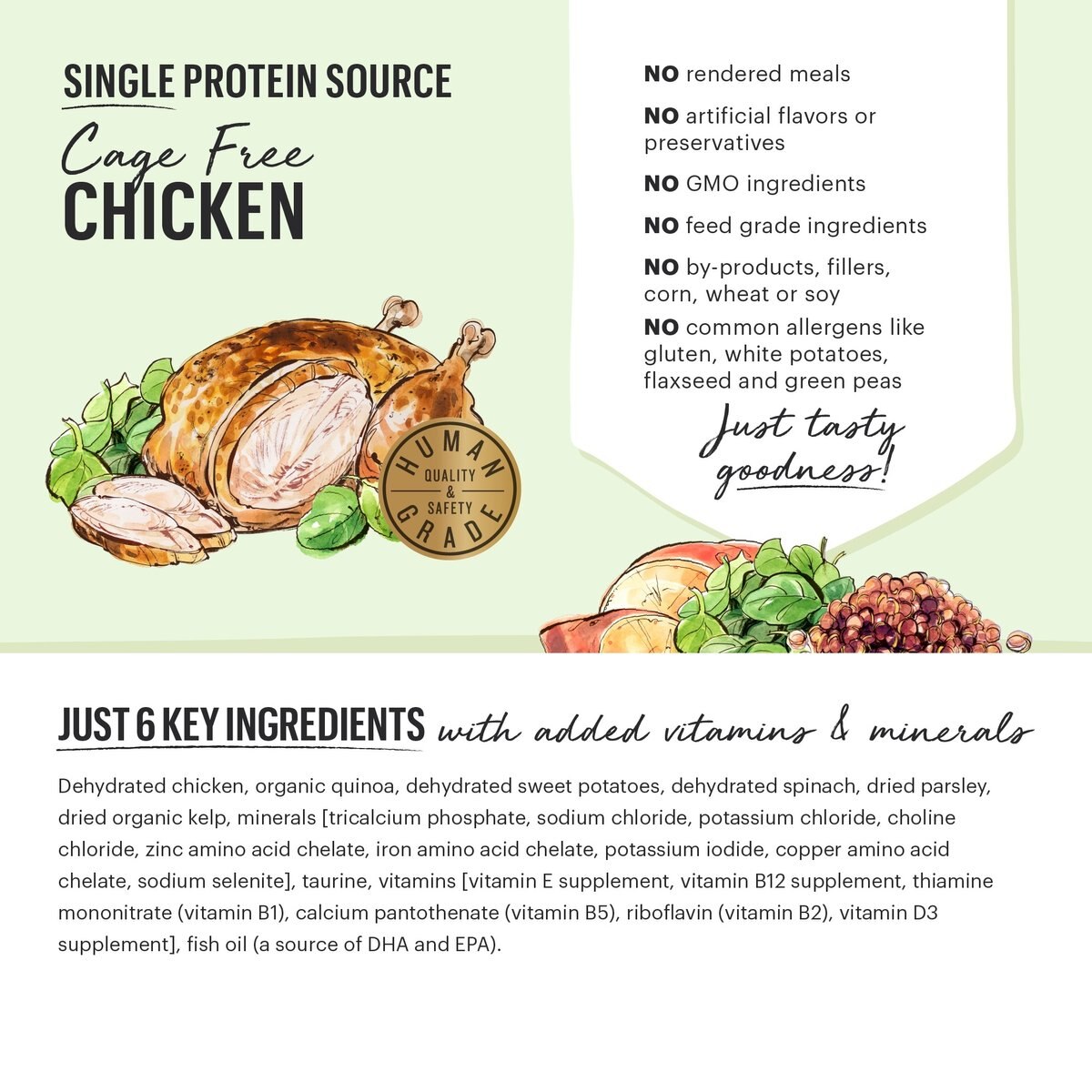 THE HONEST KITCHEN Limited Ingredient Diet Chicken Recipe Dehydrated ...