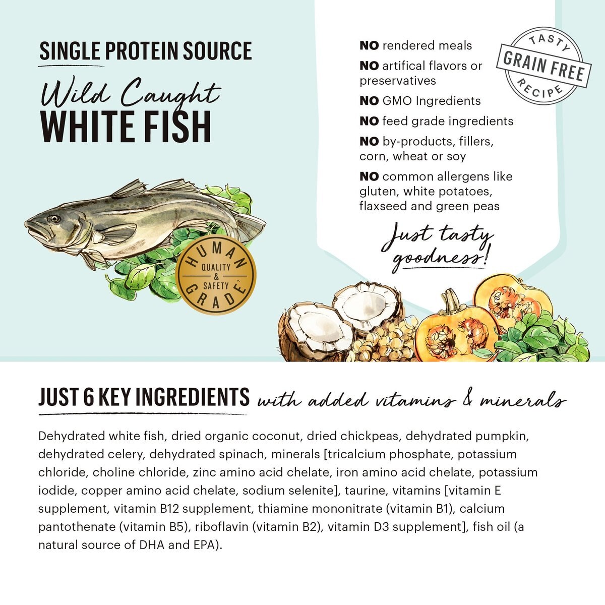 THE HONEST KITCHEN Limited Ingredient Diet Fish Recipe Grain-Free ...