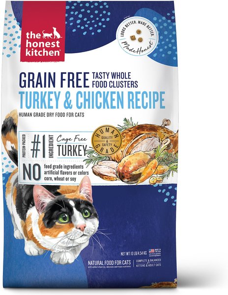 THE HONEST KITCHEN Whole Food Clusters Grain-Free Turkey & Chicken Dry ...