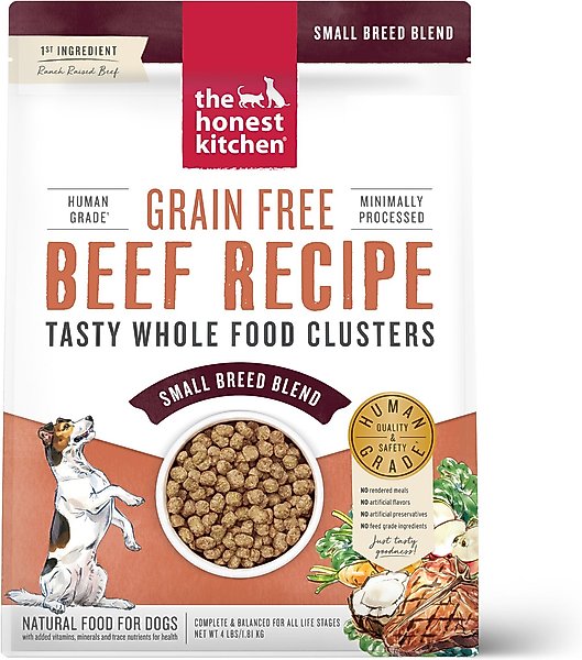THE HONEST KITCHEN Whole Food Clusters Small Breed Grain-Free Beef Dry ...
