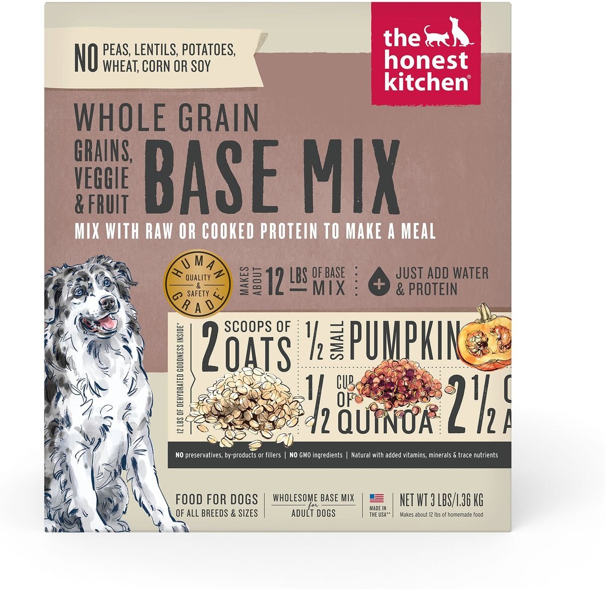 Out of Stock - THE HONEST KITCHEN Wholemade Whole Grain, Veggie & Fruit ...
