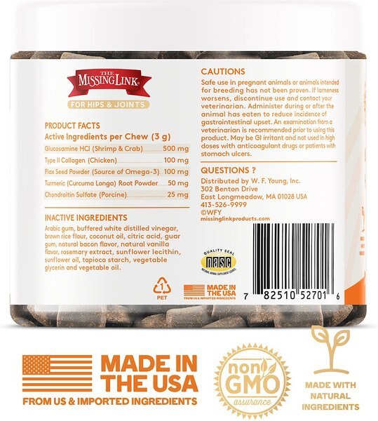 THE MISSING LINK Collagen Care Soft Chew Hip & Joint Supplement for ...