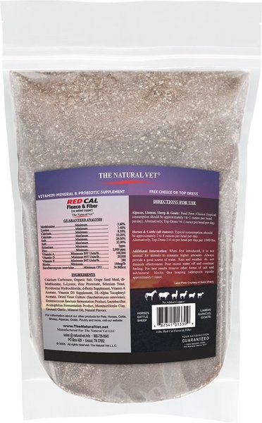 THE NATURAL VET Red Cal Multi-Species Fleece & Fiber Supplement, 4-lb ...