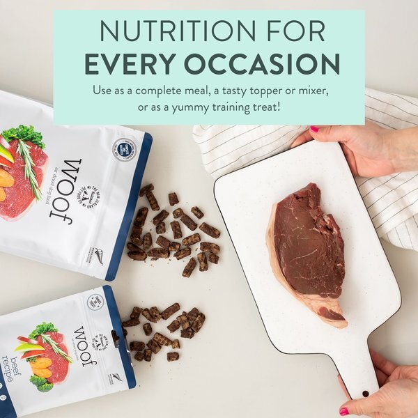 THE NEW ZEALAND NATURAL PET FOOD CO. Woof Beef Air Dried Dog Food, 26.5 ...