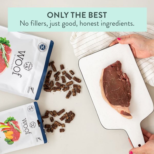 THE NEW ZEALAND NATURAL PET FOOD CO. Woof Beef Air Dried Dog Food, 3.5 ...