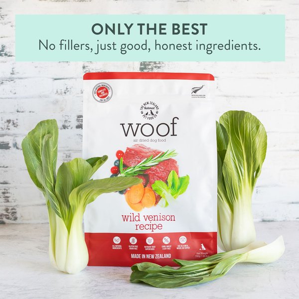 THE NEW ZEALAND NATURAL PET FOOD CO. Woof Venison Air Dried Dog Food ...