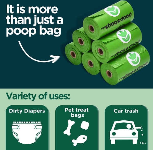 THE ORIGINAL POOP BAGS Countdown USDA Certified Biobased Rolls ...