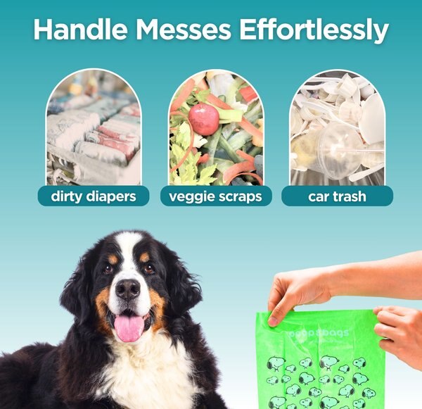 THE ORIGINAL POOP BAGS Peanut Jumbo Dog Waste Bags, 300 count - Chewy.com