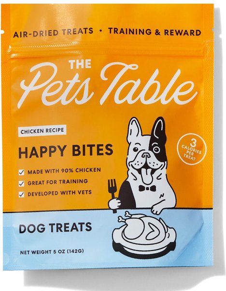 THE PETS TABLE Chicken Grain-Free Air-Dried Dog Treats, 5-oz bag ...