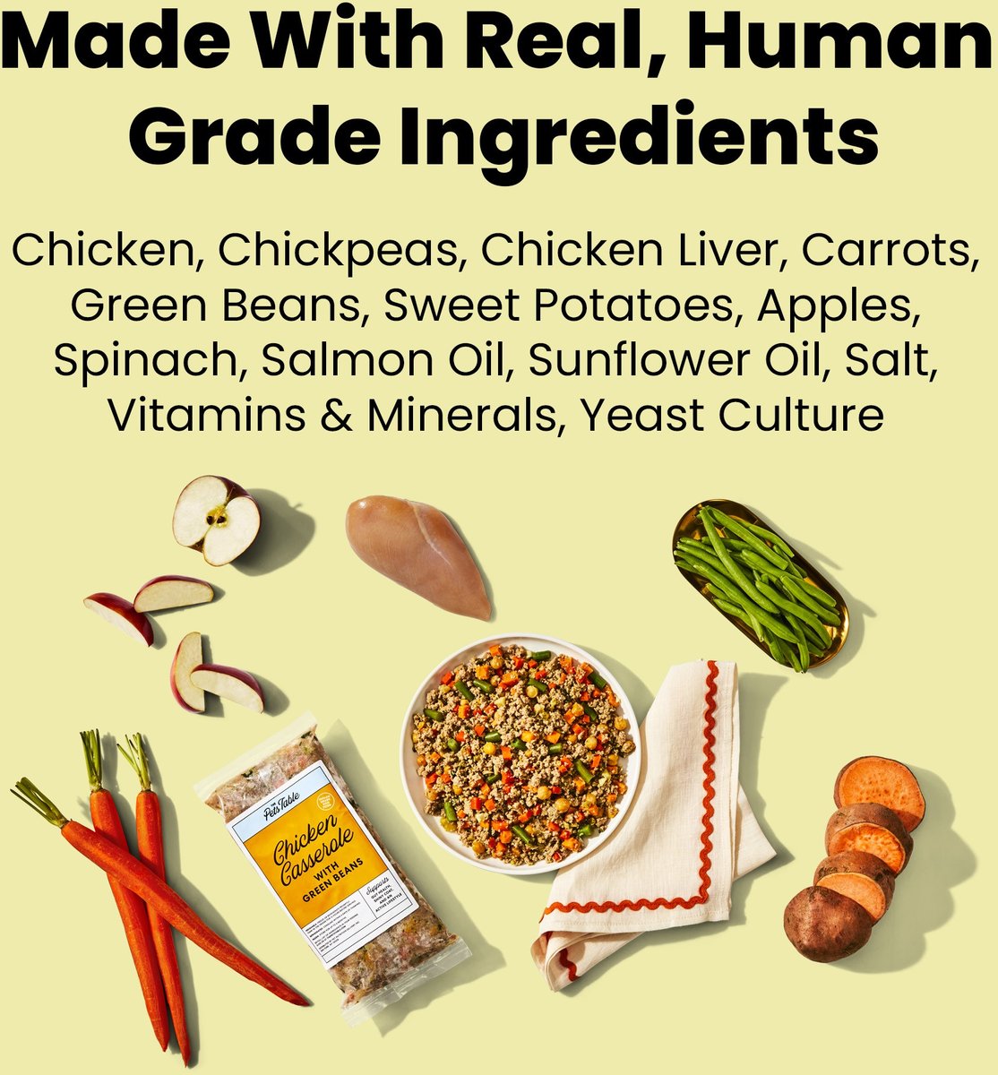 THE PETS TABLE Freshly-Made Frozen Human-Grade Variety Pack Dog Food ...