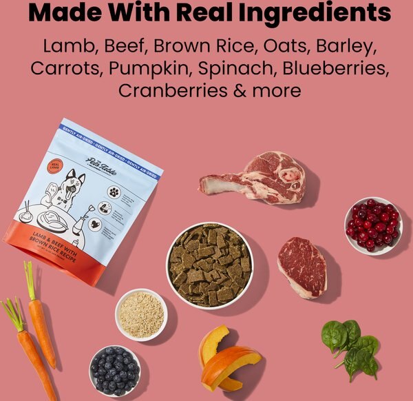 THE PETS TABLE Lamb & Beef with Brown Rice Air-Dried Dog Food, 48-oz ...
