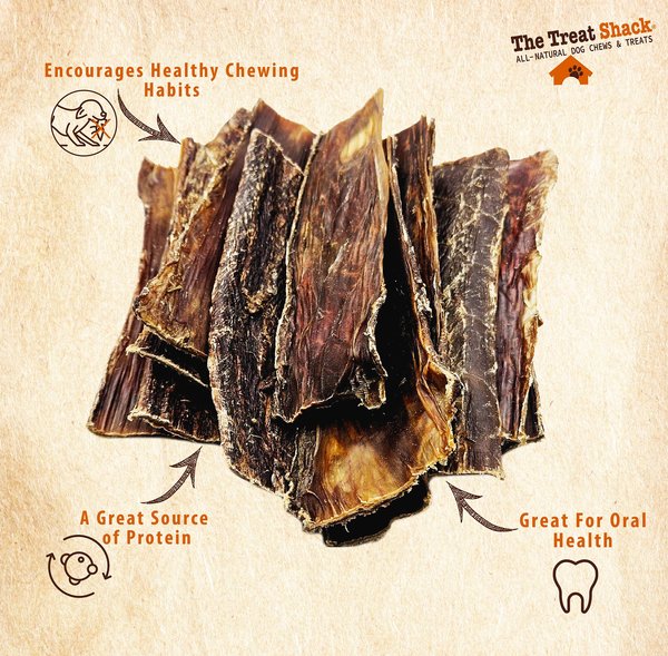 THE TREAT SHACK 6-in Beef Esophagus Gullet Flats Dog Treat, 60 count ...