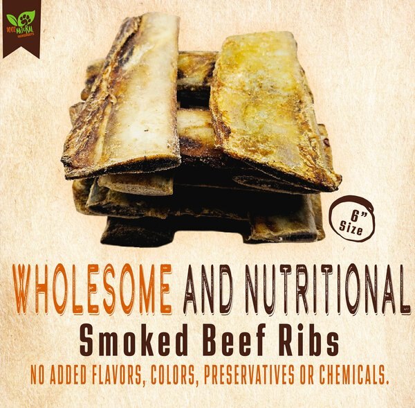 THE TREAT SHACK 6-in Smoked Beef Ribs Dog Treat, 12 count - Chewy.com