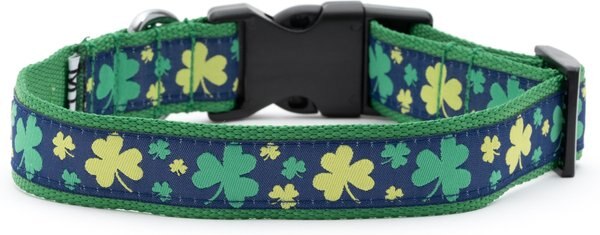 THE WORTHY DOG Lucky Dog Collar, Navy, X-Small: 5 to 11-in neck, 1/2-in ...