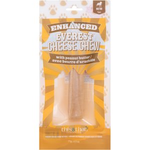 THIS AND THAT CANINE COMPANY Enhanced Medium Everest Cheese Chew Peanut ...