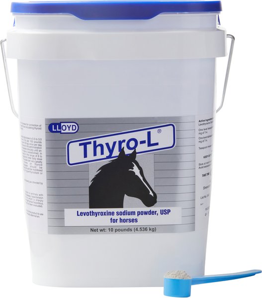 THYRO-L (levothyroxine sodium) Powder for Horses, 10-lb - Easy Refills ...