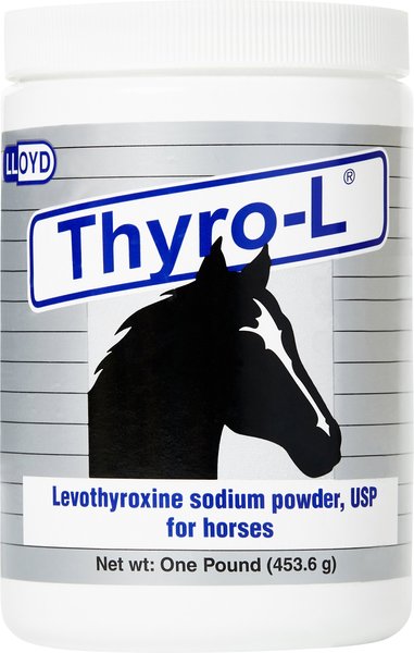 THYRO-L (levothyroxine sodium) Powder for Horses, 1-lb - Easy Refills ...