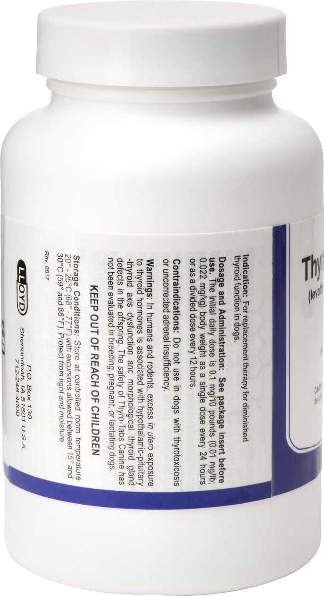 THYRO-TABS (Levothyroxine Sodium) Tablets, 0.1-mg - Easy Refills | Chewy Rx