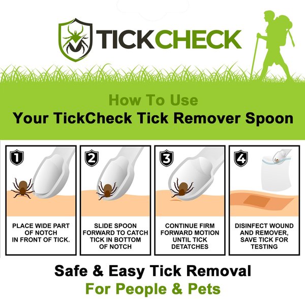 TICKCHECK Remover Spoon with Tick ID Card, 3-pack - Chewy.com