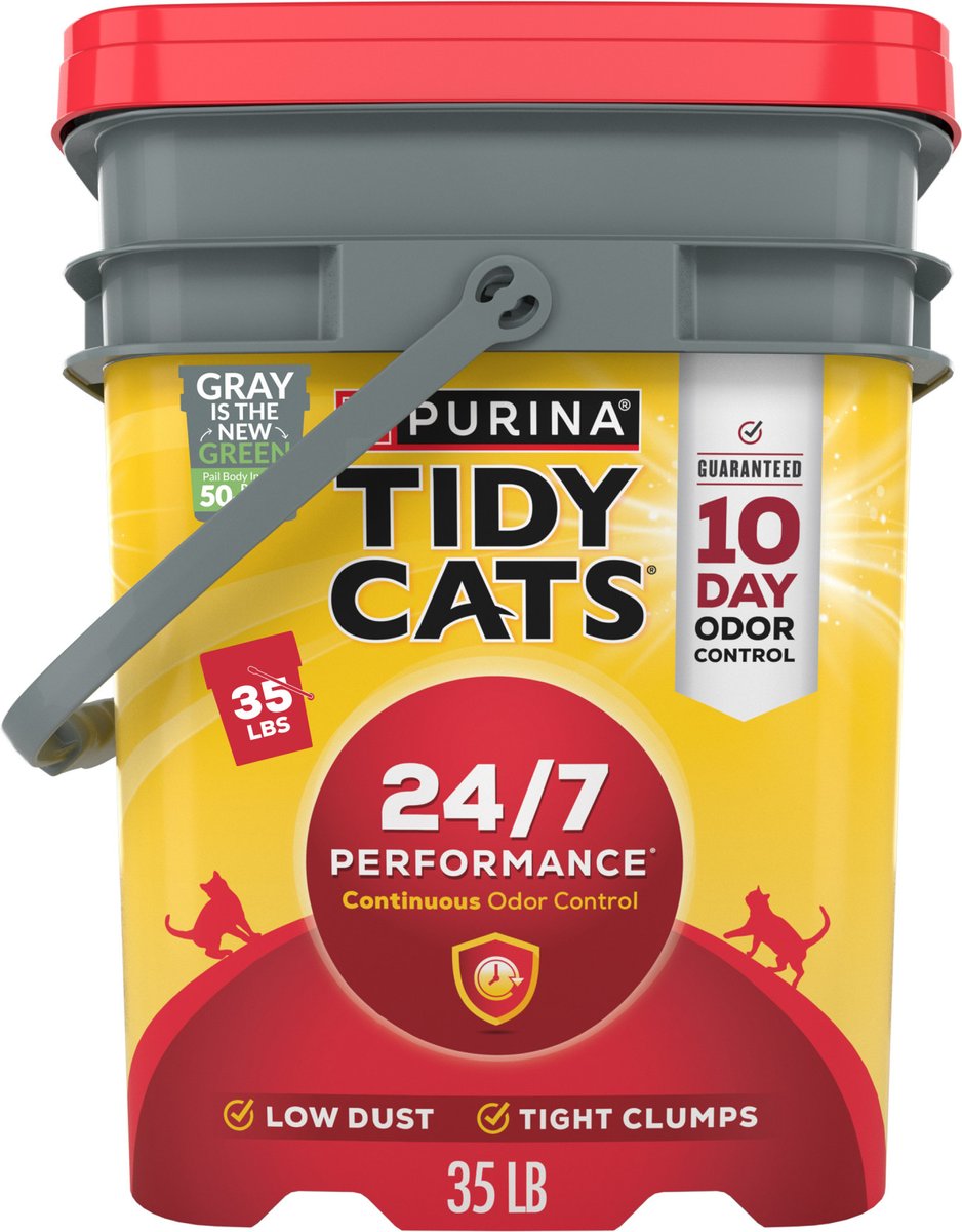 TIDY CATS 24/7 Performance Odor Control Scented Clumping Cat Litter, 35 ...