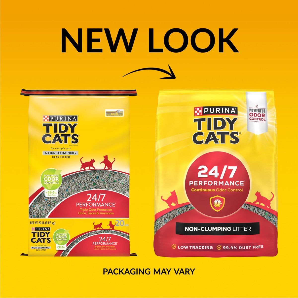 TIDY CATS 24/7 Performance Scented Non-Clumping Clay Cat Litter, 40-lb ...